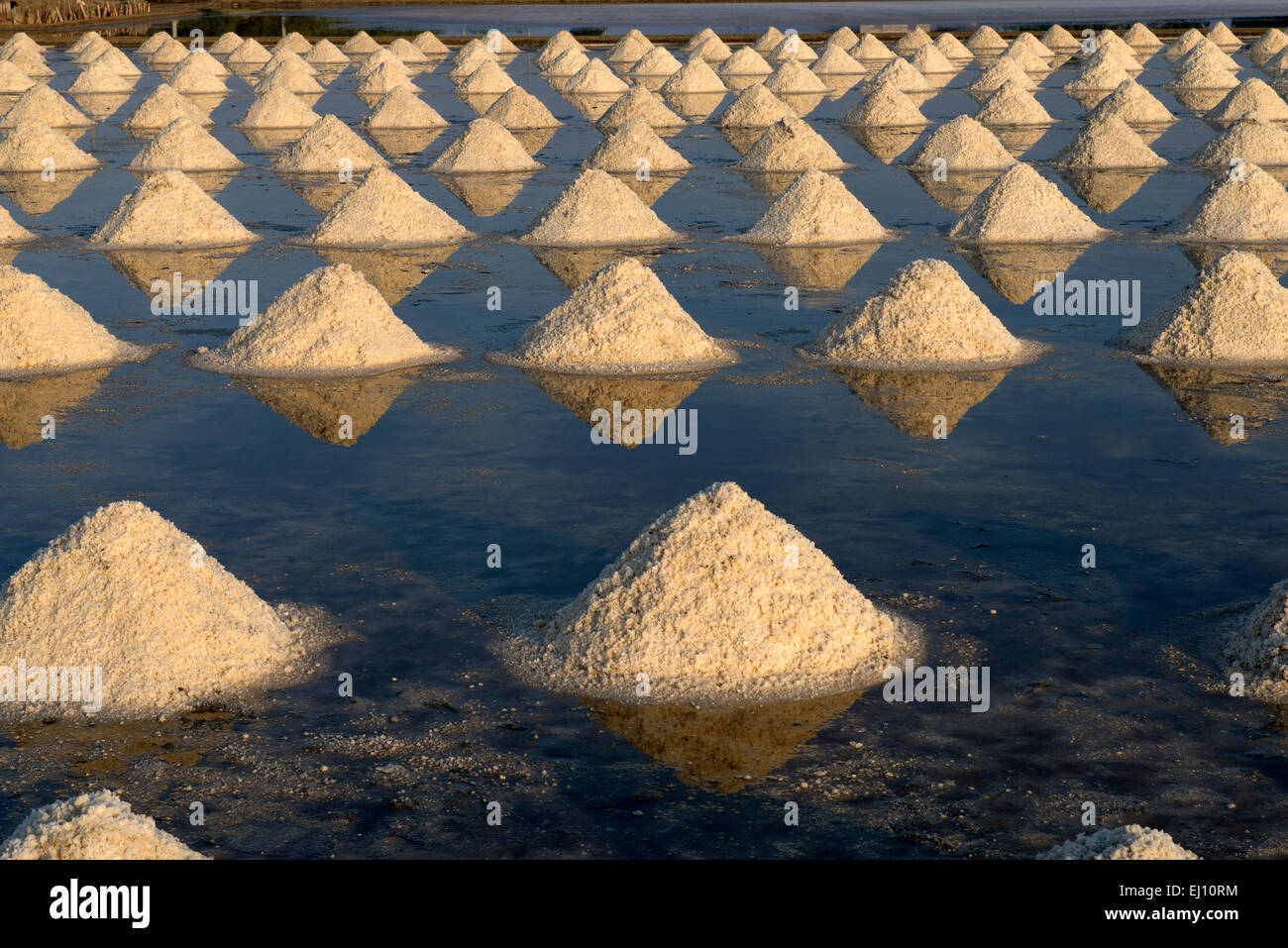 Thailand, Petchaburi, Asia, Salt fields, salt, industry, salines Stock ...