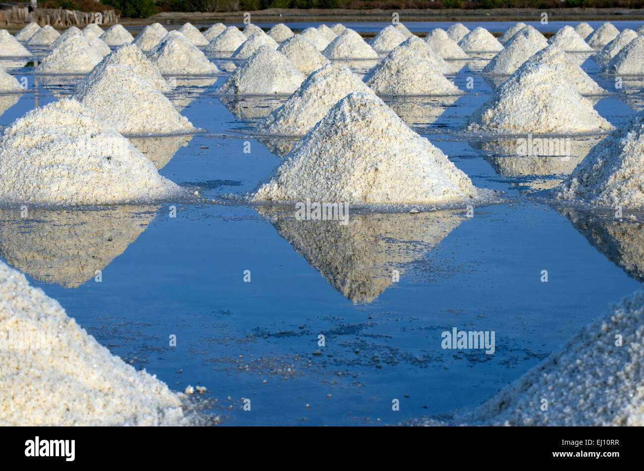 Thailand, Petchaburi, Asia, Salt fields, salt, industry, salines Stock ...