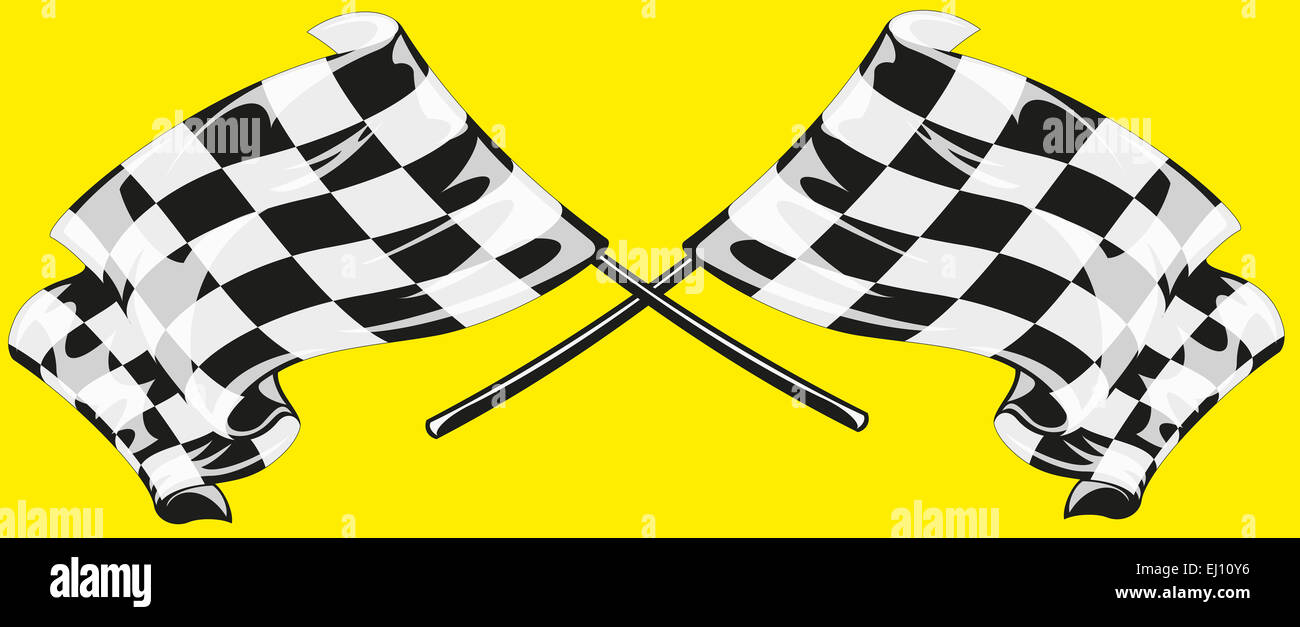 checkered flag racing Stock Photo - Alamy