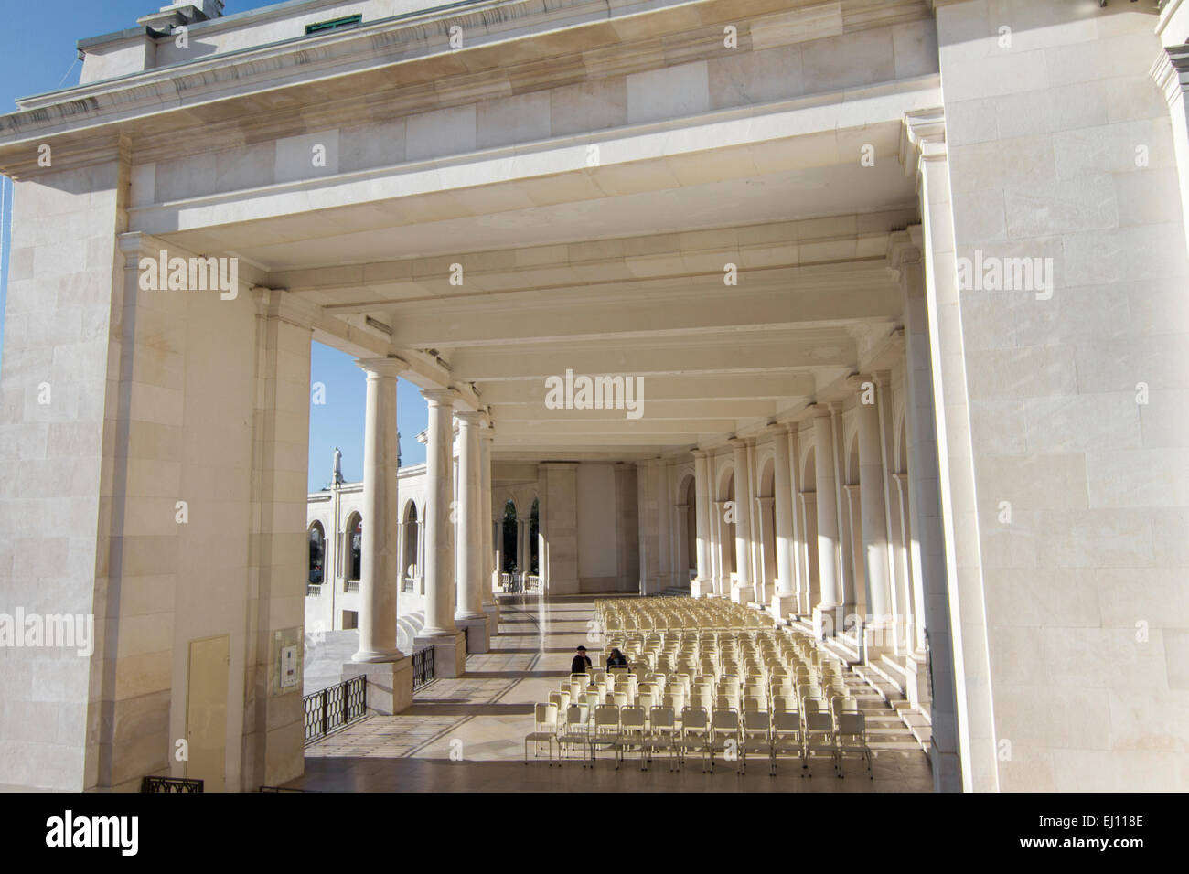 View of the famous holy plaza of Fatima, Portugal Stock Photo - Alamy