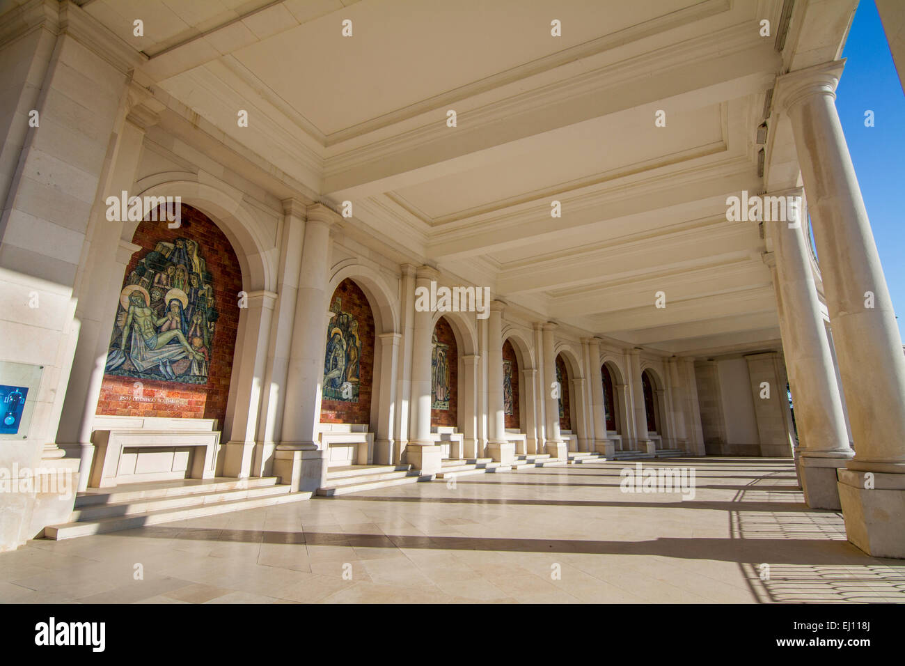 View of the famous holy plaza of Fatima, Portugal Stock Photo - Alamy