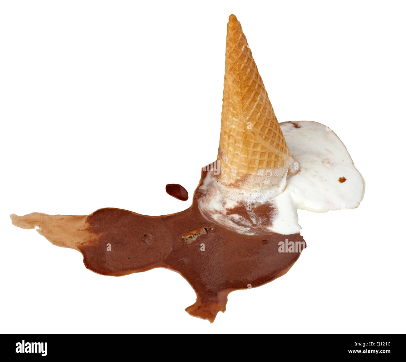 ice cream melting Stock Photo - Alamy