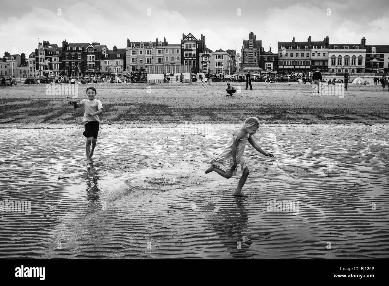 Weymouth holiday Black and White Stock Photos & Images - Alamy