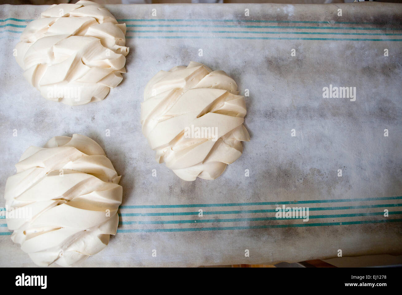 inside; interior; bread; fresh; done; baking peel; oven; door; wooden ...