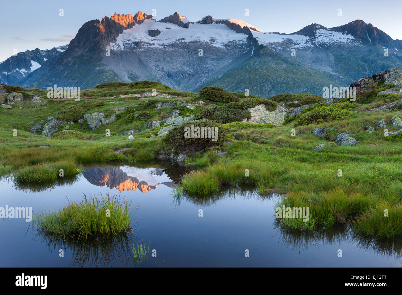 Moosfluh, Switzerland, Europe, canton, Valais, Wallis, Aletsch area ...