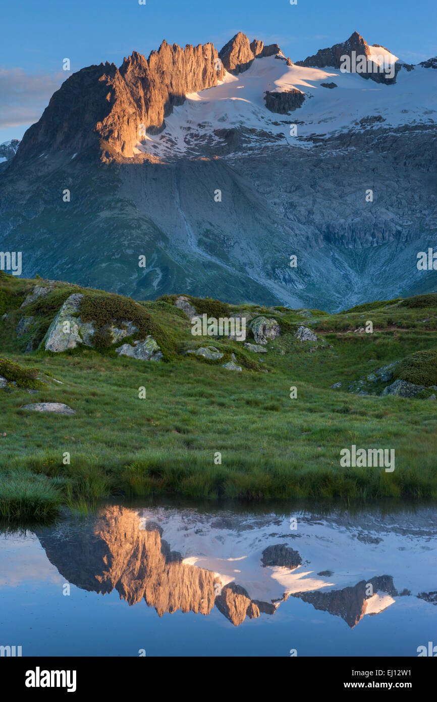 Moosfluh, Switzerland, Europe, canton, Valais, Wallis, Aletsch area ...