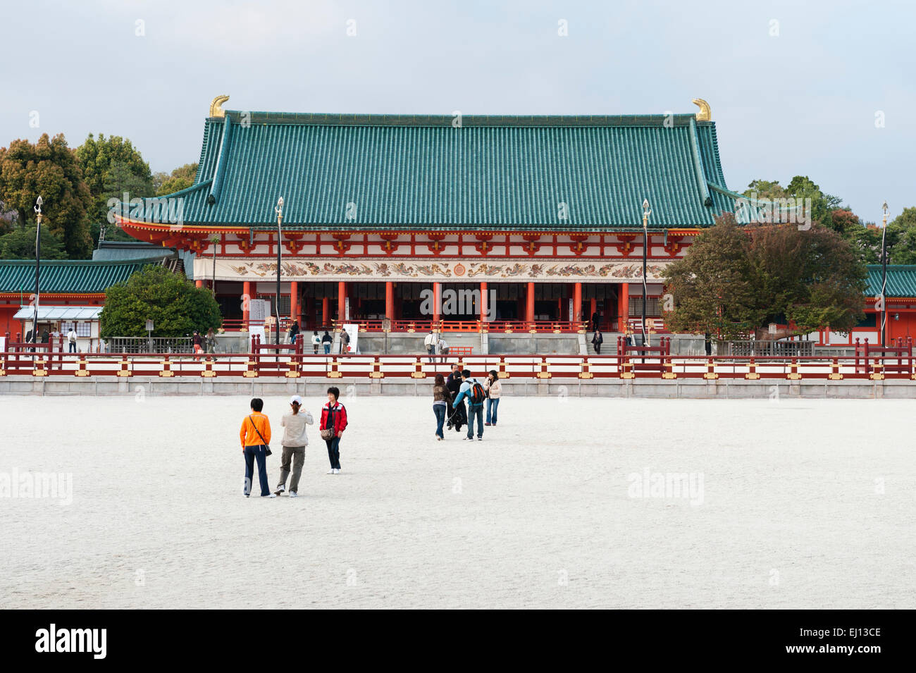 Kyoto, Japan. The Heian Shrine (Heian Jingu), a Shinto temple Stock ...