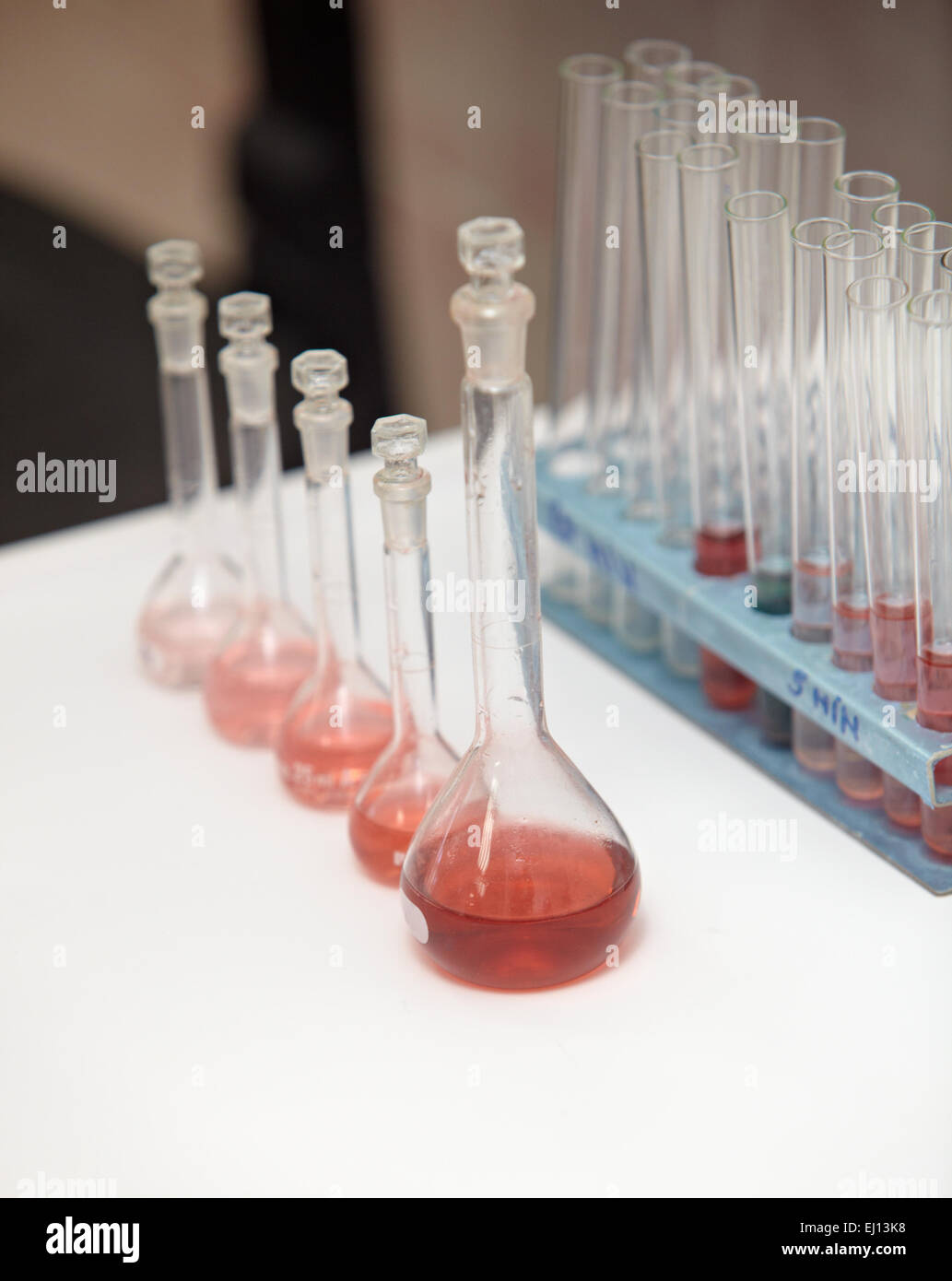 close up of tubes in medicine lab Stock Photo - Alamy