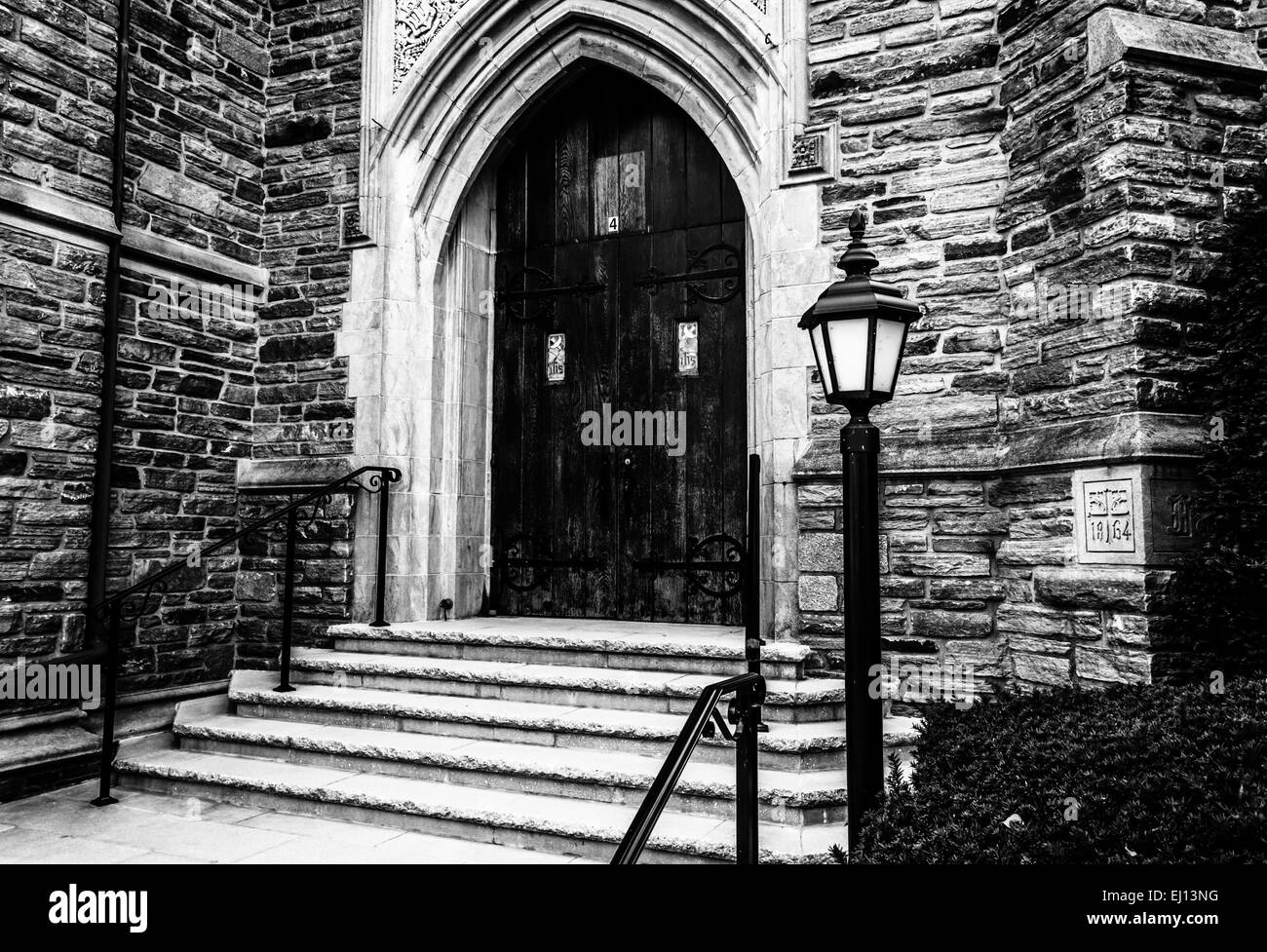 Front steps of a church in Hanover, Pennsylvania Stock Photo - Alamy