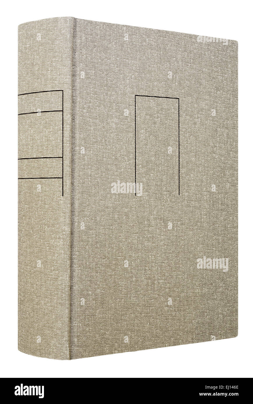 Grey book isolated on white Stock Photo - Alamy