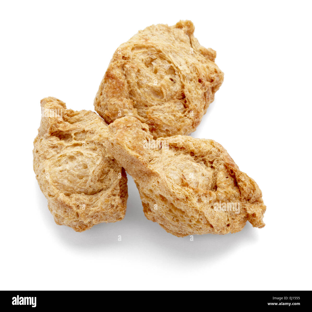 close up of soya flakes on white background with clipping path Stock ...