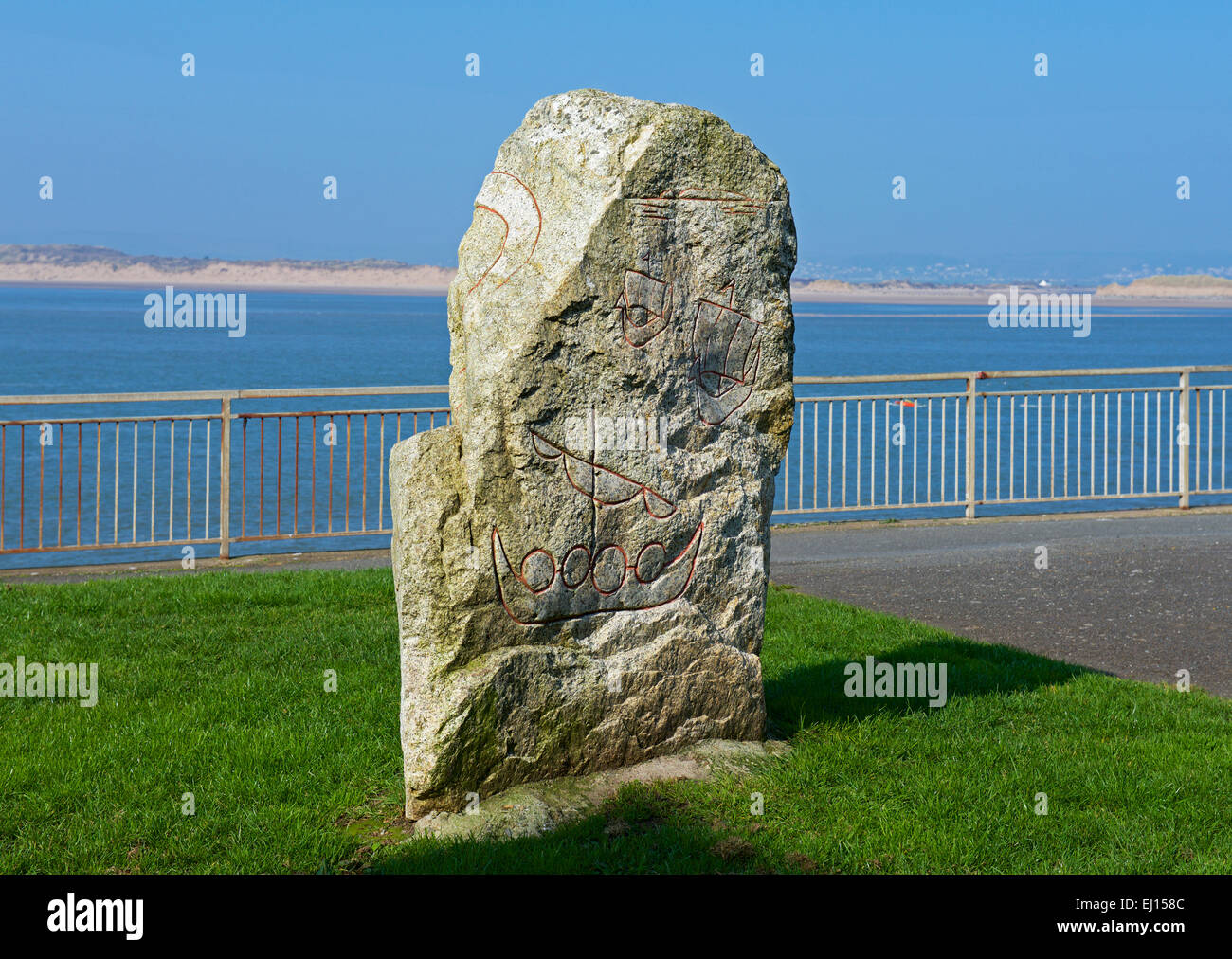 Memorial stone in Appledore, Devon, England, UK, to commemorate's the ...