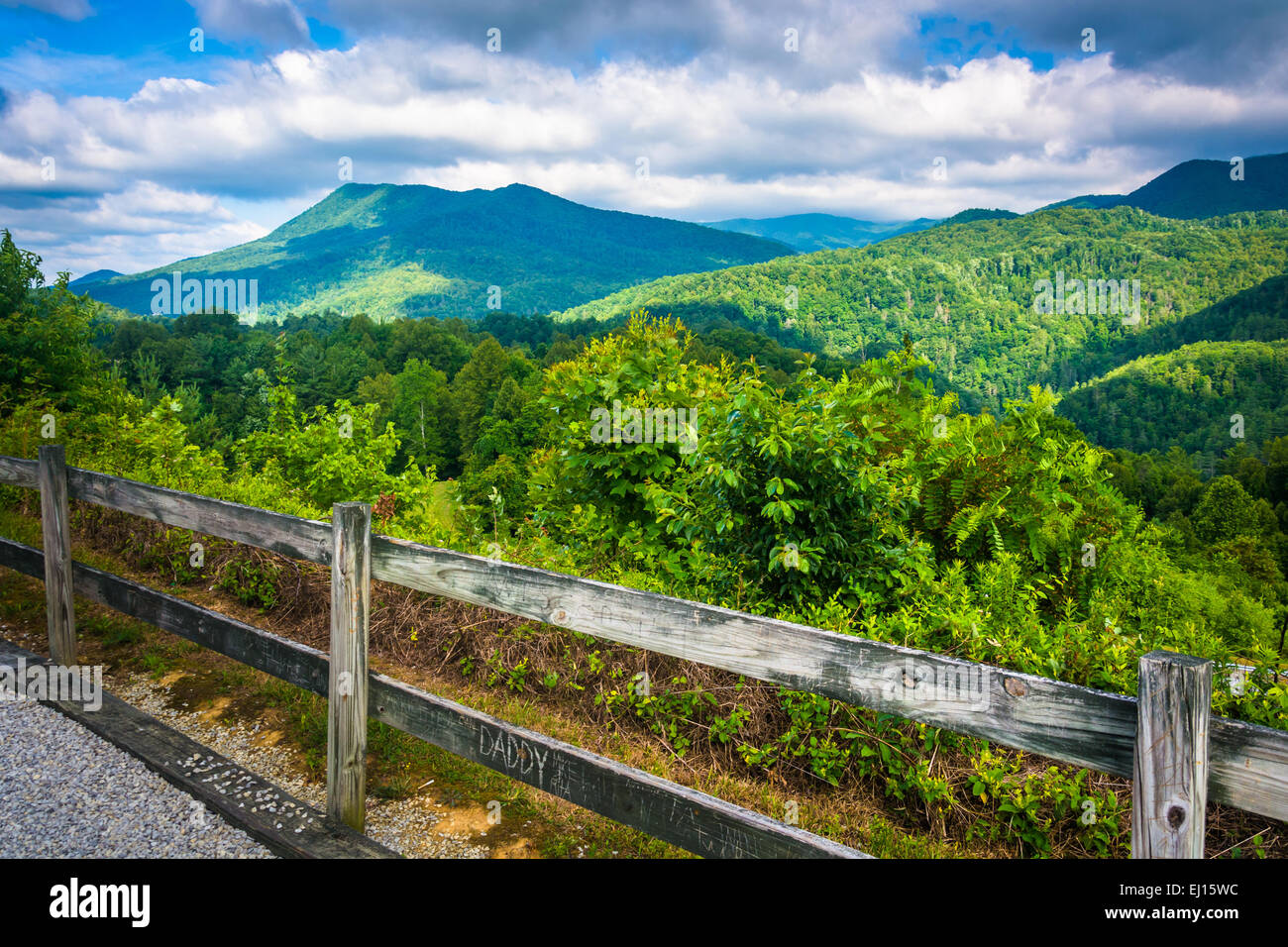 View of the Appalachians from Bald Mountain Ridge scenic overlook along ...