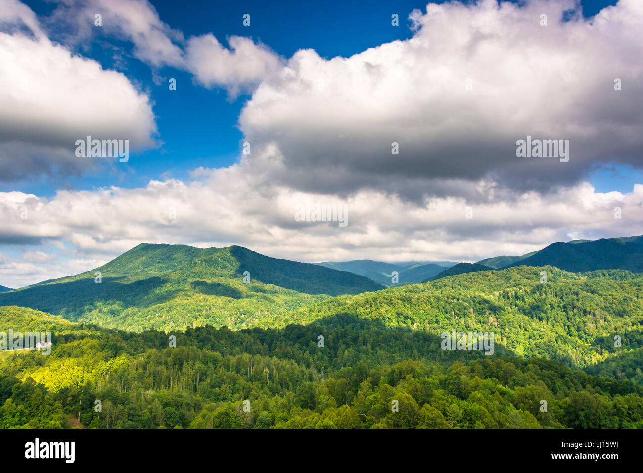 View of the Appalachians from Bald Mountain Ridge scenic overlook along ...