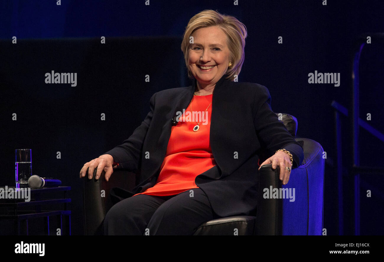 Atlantic City, New Jersey, USA. 19th March, 2015. HILLARY CLINTON ...