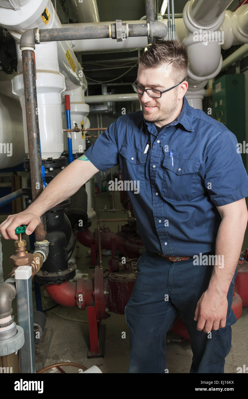Boiler room men hi-res stock photography and images - Alamy