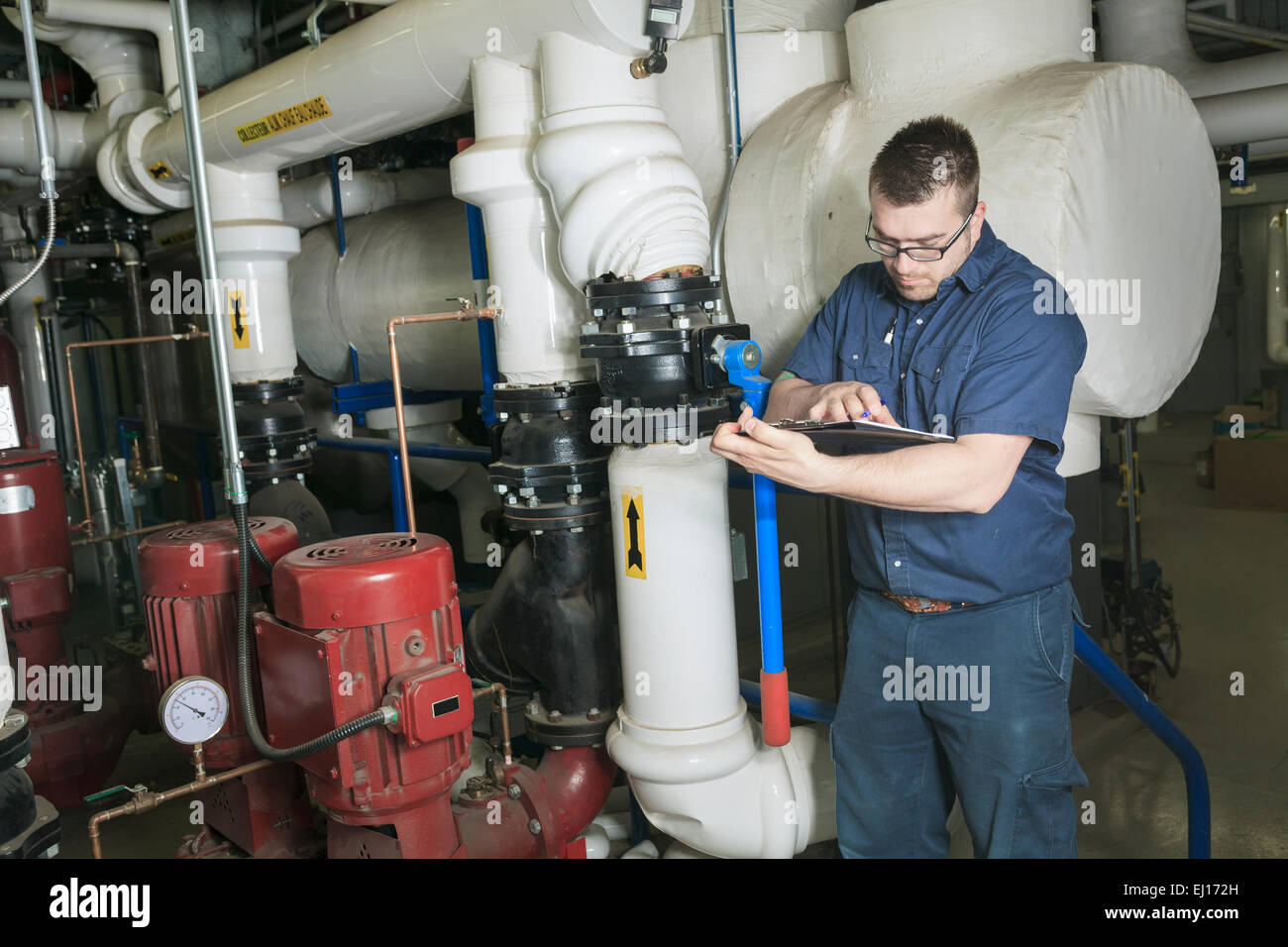 Boiler room men hi-res stock photography and images - Alamy