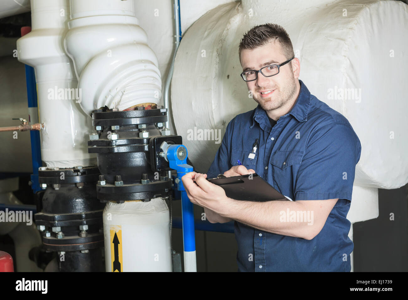 Boiler room men hi-res stock photography and images - Alamy