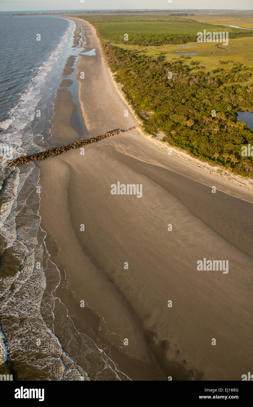Aerial view of Morris Island in Charleston, SC Stock Photo - Alamy