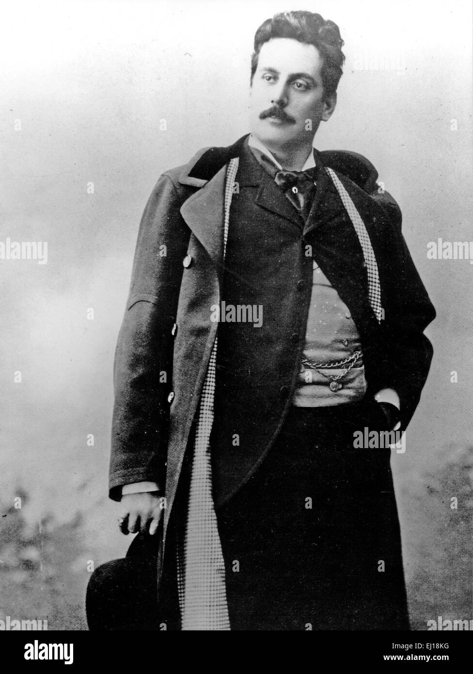 GIACOMO PUCCINI (1858-1924) Italian operatic composer about 1910 Stock ...