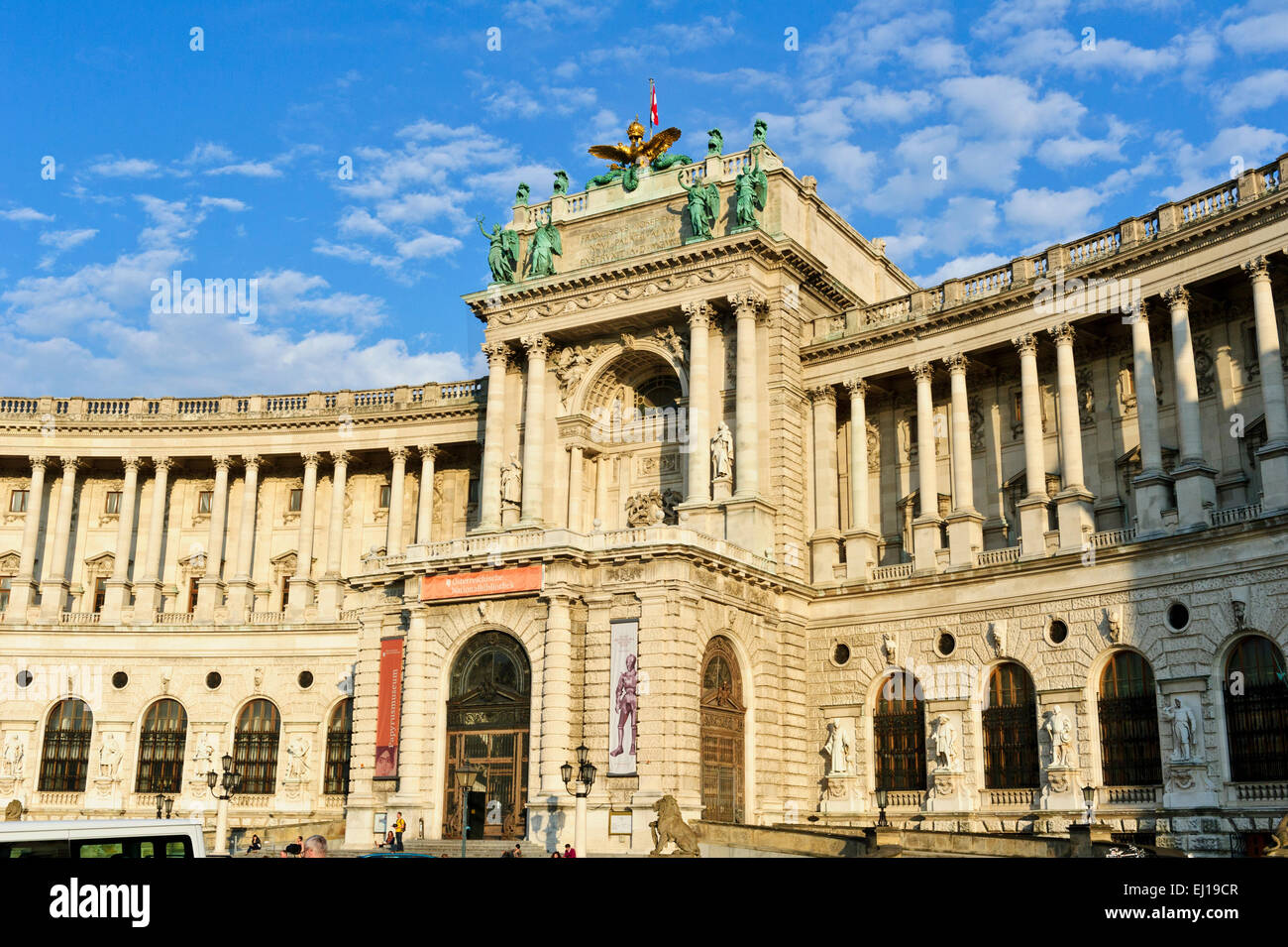The exterior of the Hofburg Palace building, Vienna, Austria Stock ...