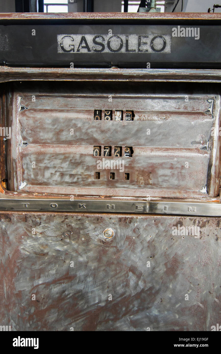 Close up view of an old rusty fuel pump Stock Photo - Alamy