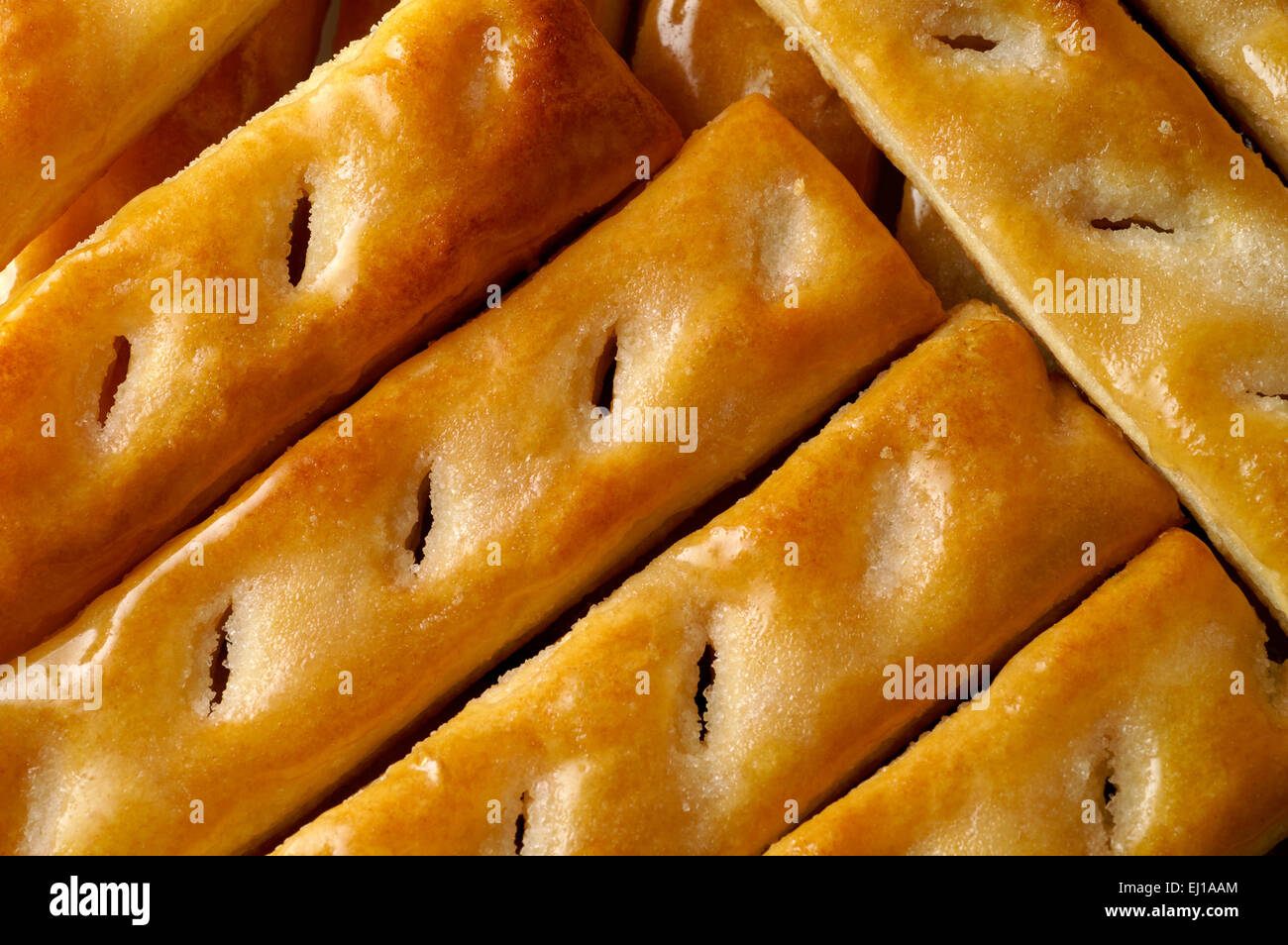 Glazed puff pastry closeup Stock Photo - Alamy
