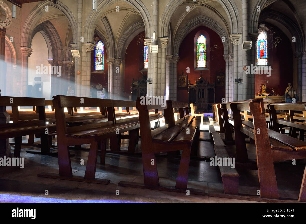 Inside of the Roman Catholic Cathedral Stock Photo - Alamy