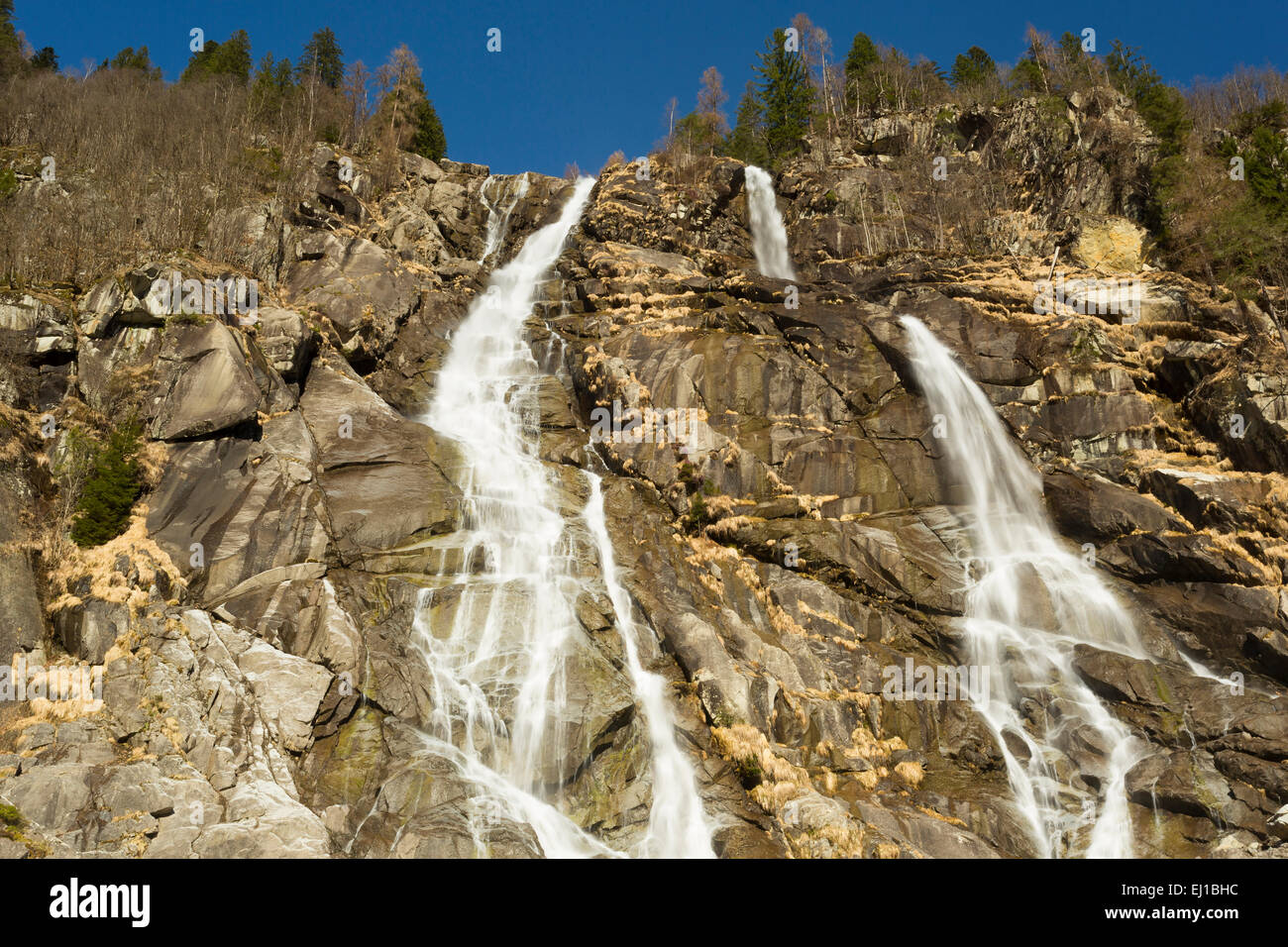 Waterfall Nardis, Trentino Stock Photo - Alamy