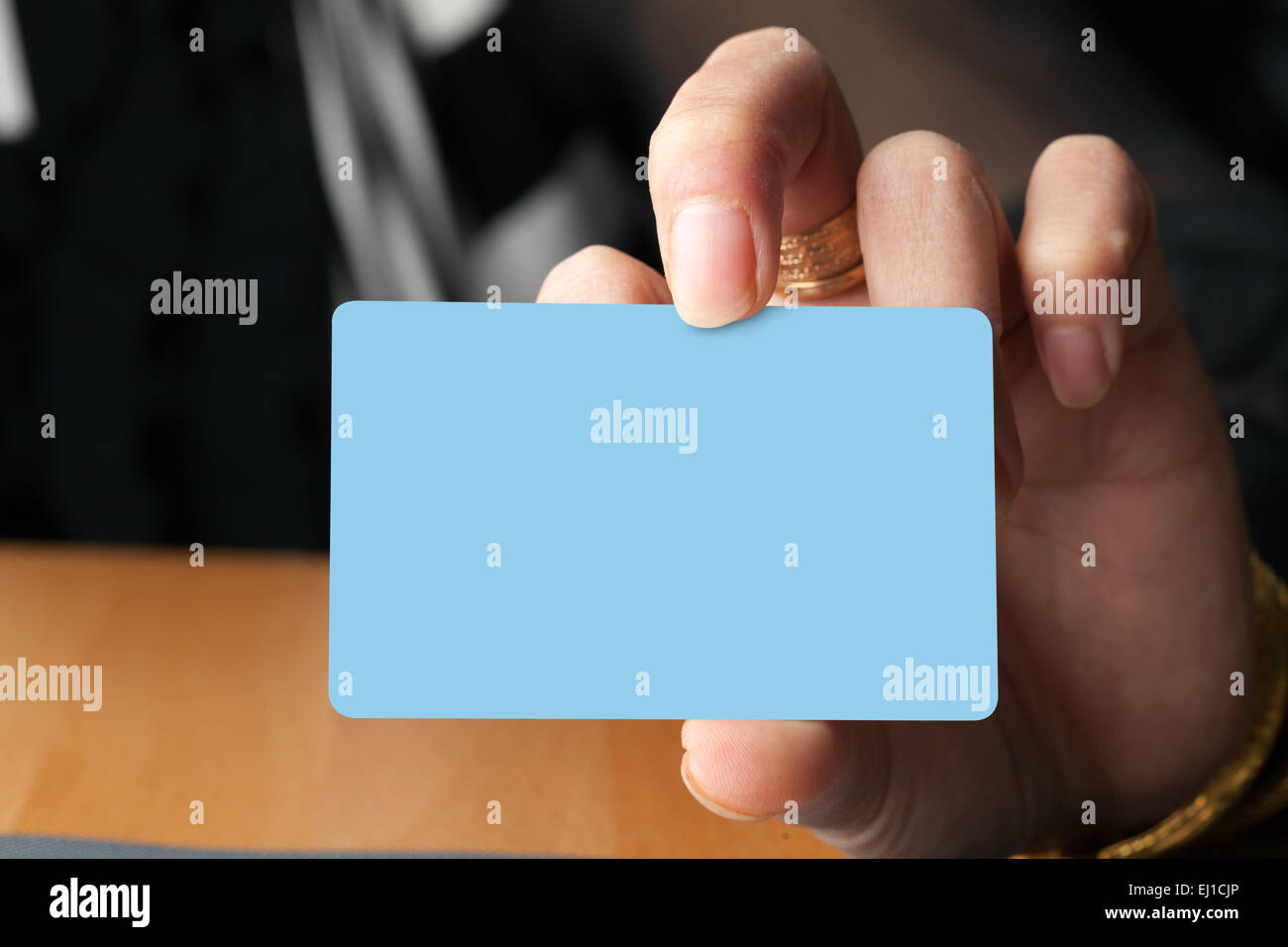 Woman holding blue first hi-res stock photography and images - Alamy