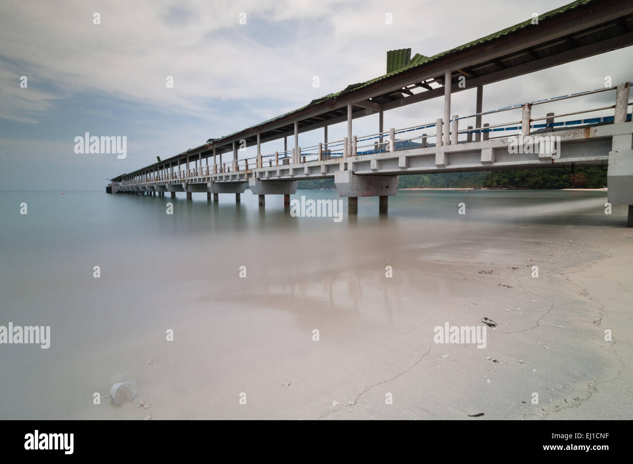 Long exposure tioman jetty Stock Photo - Alamy
