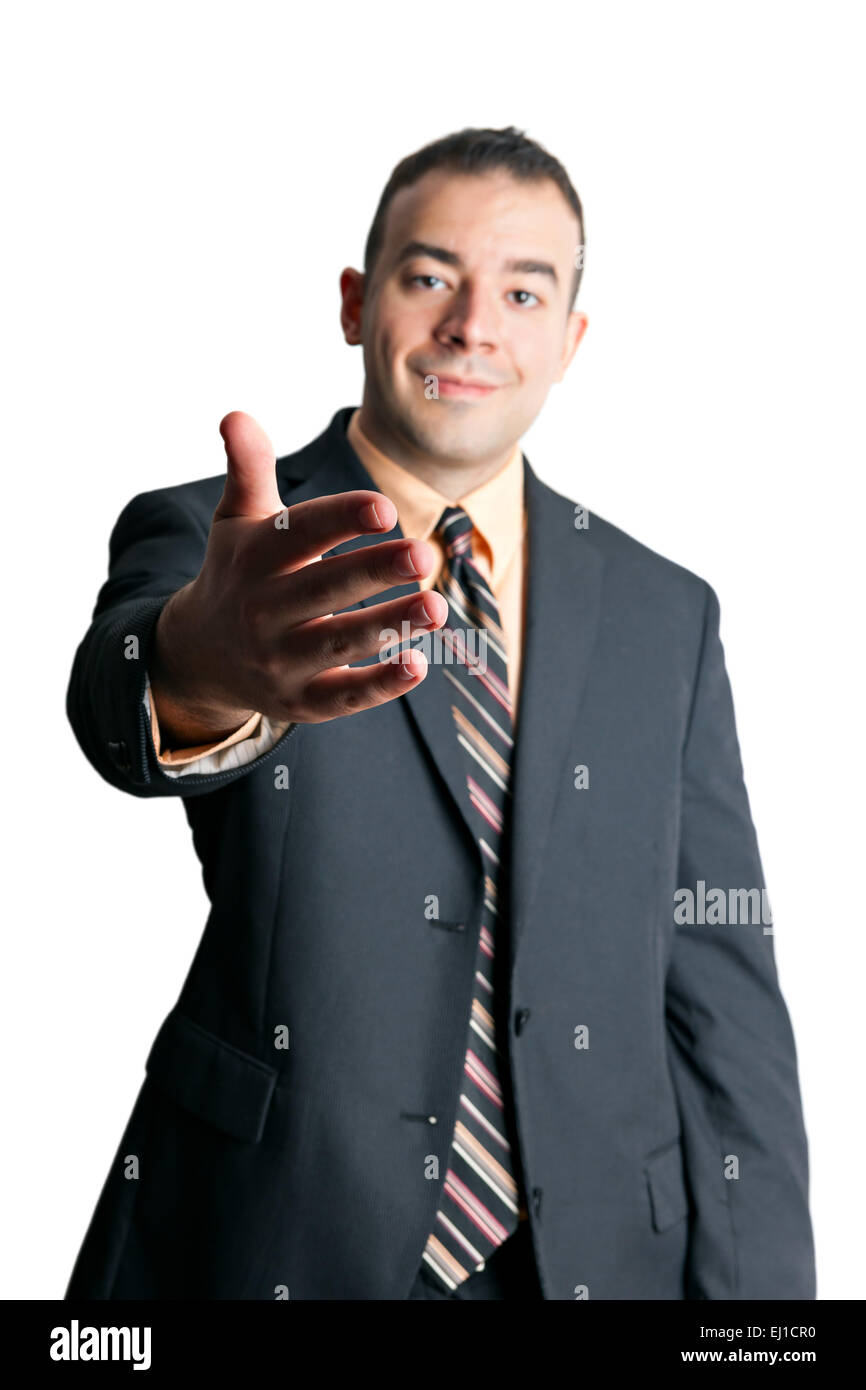Business Man Handshake Stock Photo - Alamy