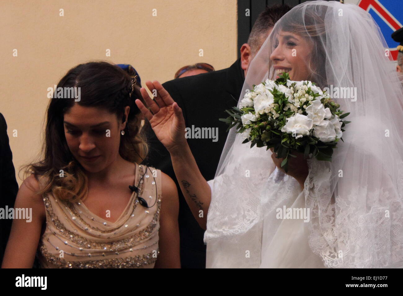 Elisabetta Canalis wedding as she marries surgeon Brian Perri in ...