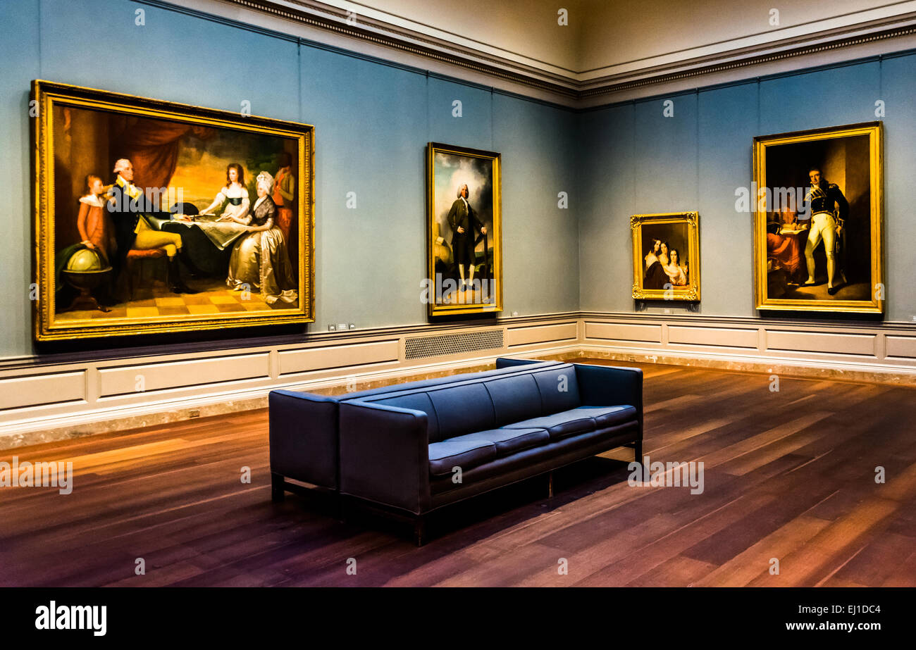 Gallery room in the National Gallery of Art, Washington, DC Stock Photo ...