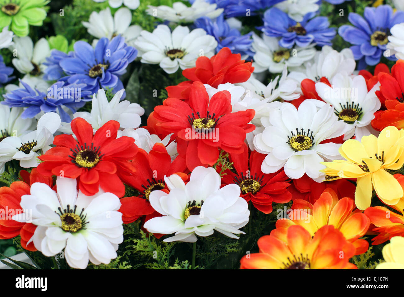 The beautiful decoration artificial flower Stock Photo - Alamy