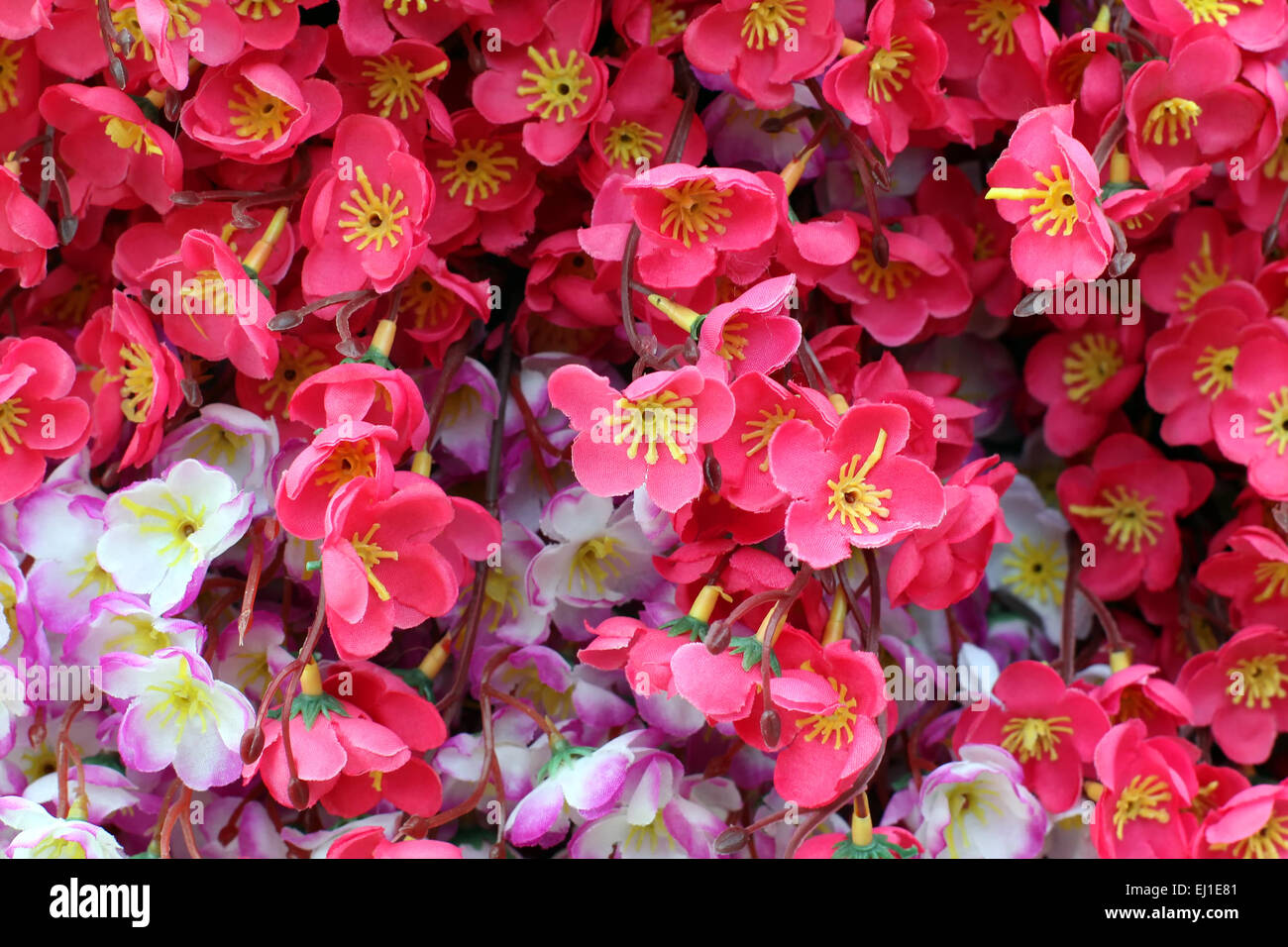 The beautiful decoration artificial flower Stock Photo - Alamy