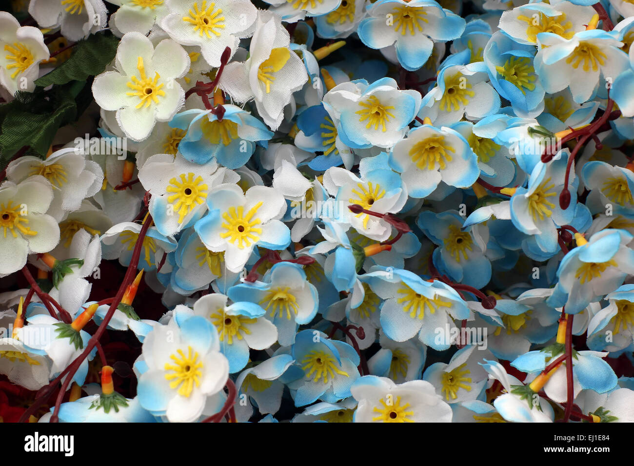 The beautiful decoration artificial flower Stock Photo - Alamy