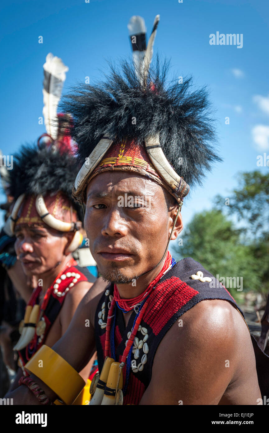Konyak Tribe Man Stock Photo - Alamy