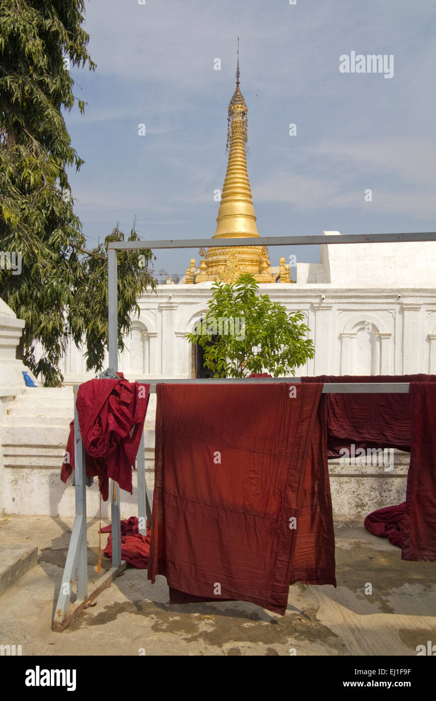 Shwe Yan Pyay Monastery Burma Myanmar Stock Photo - Alamy