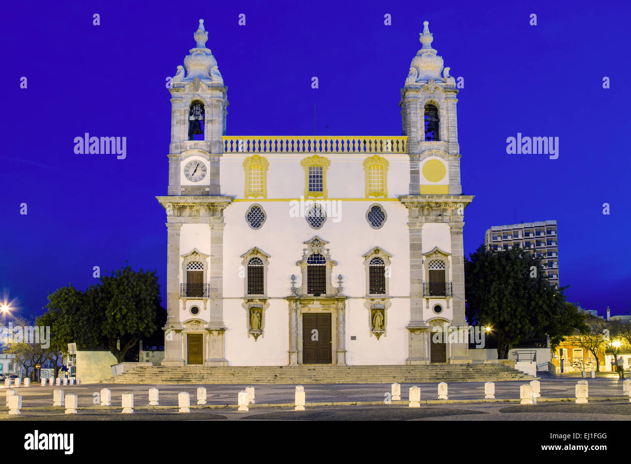 View of the Church of Carmo, located in Faro, Portugal Stock Photo - Alamy