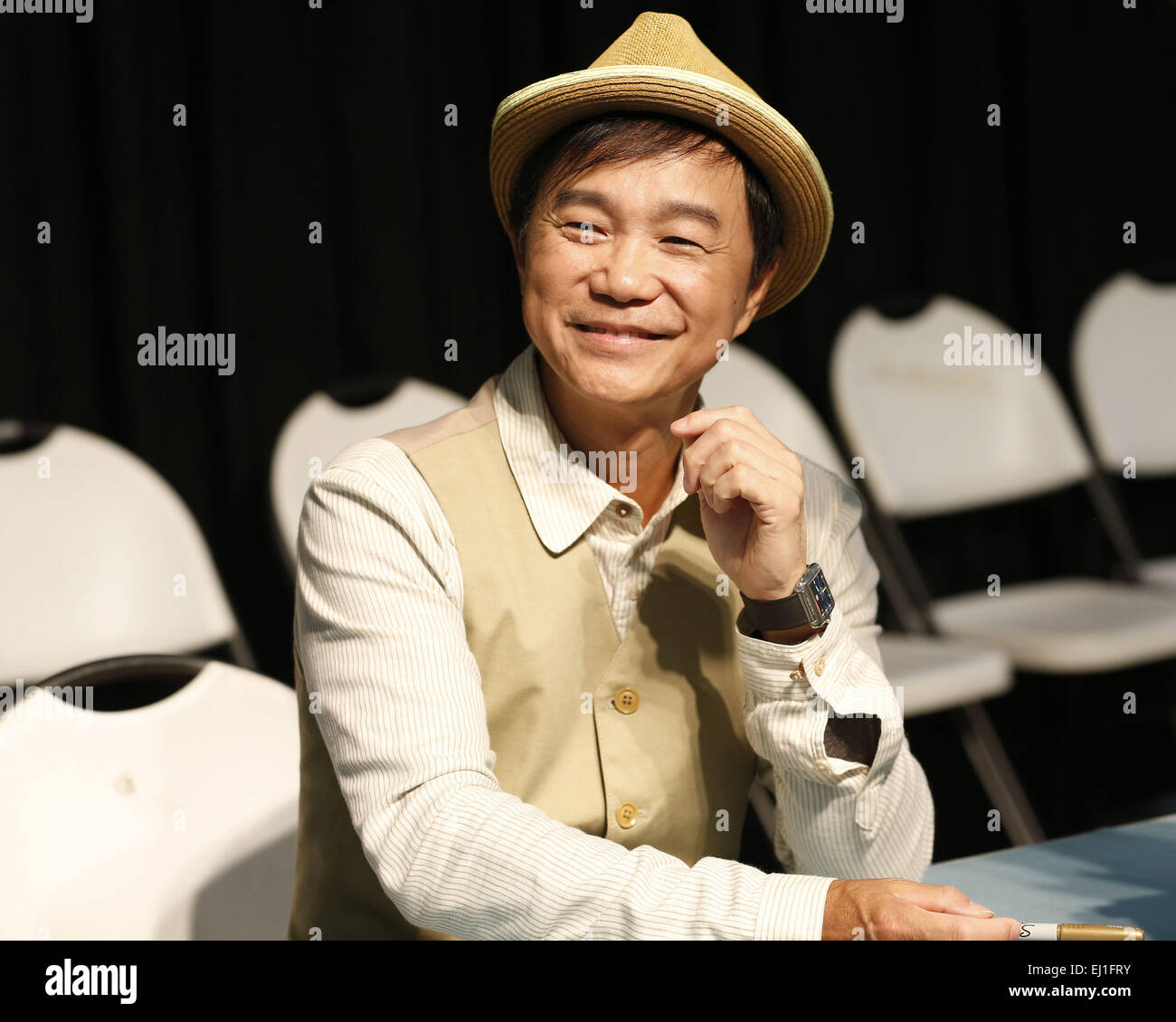 Hong Kong English pop and Cantopop singer Albert Au press conference in ...