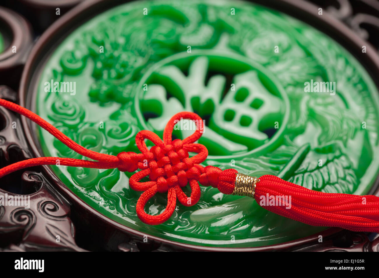 Chinese Knotting, Jade Stock Photo - Alamy