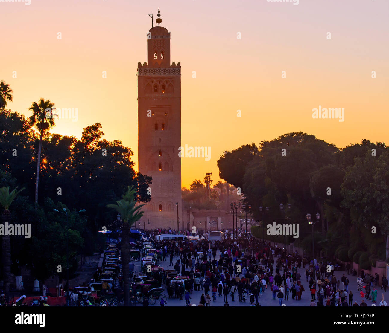 Koutoubia Mosque, Marrakech, Morocco Stock Photo - Alamy