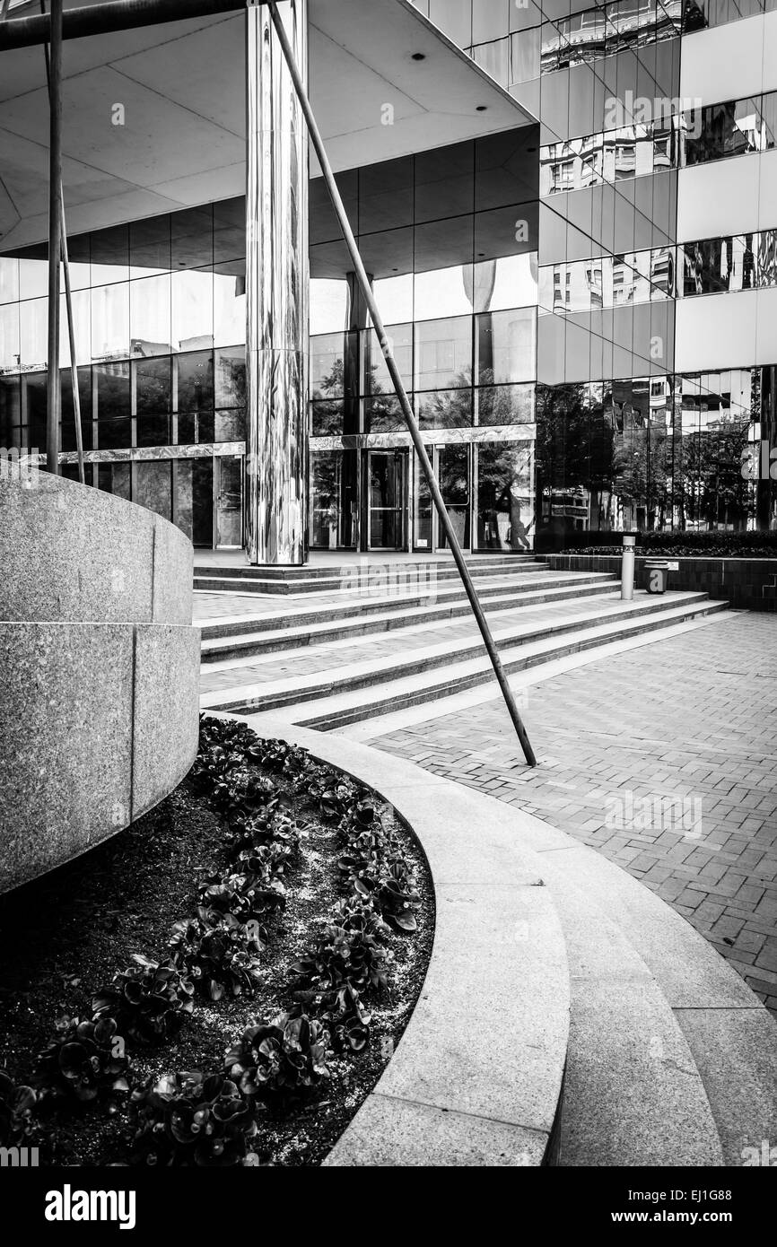 Urban garden in downtown Black and White Stock Photos & Images - Alamy