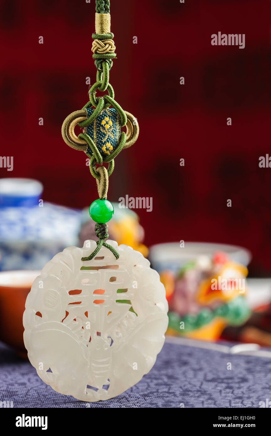 Chinese Knotting, Jade Stock Photo - Alamy