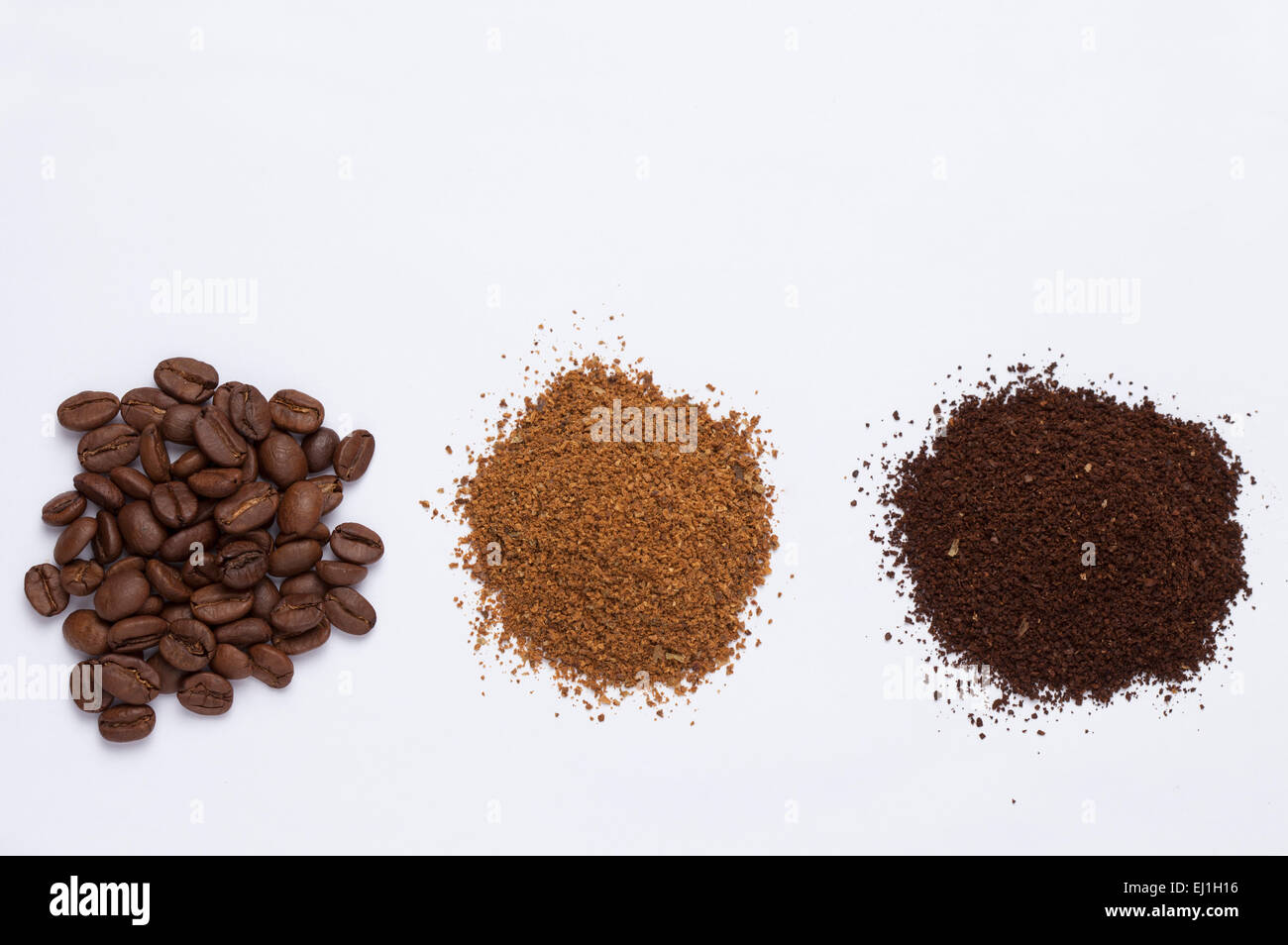 Ground Coffee, Coffee Bean Stock Photo - Alamy