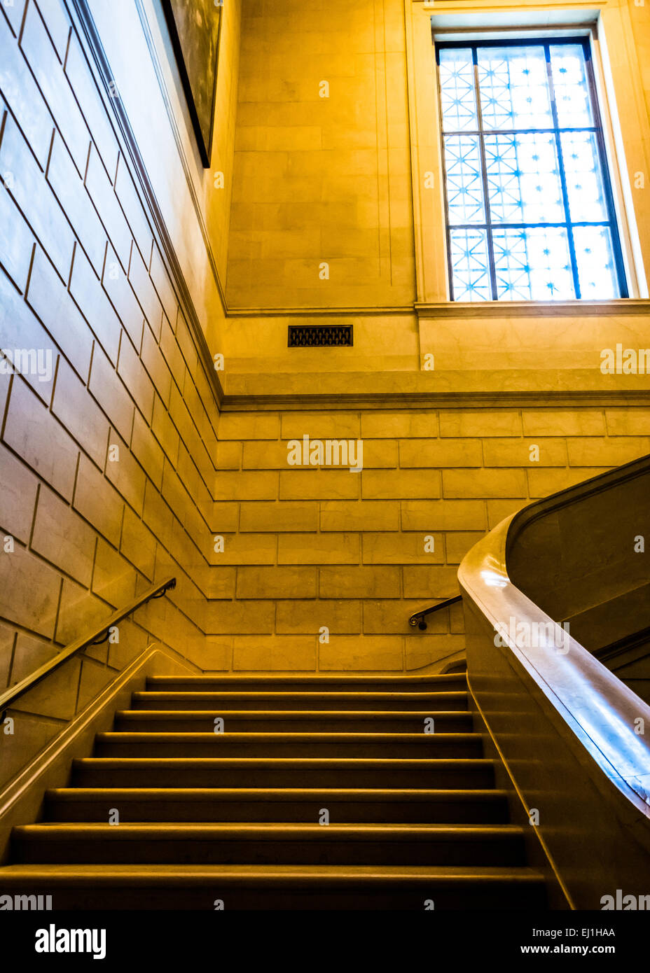 Staircase in the National Gallery of Art, Washington, DC Stock Photo ...