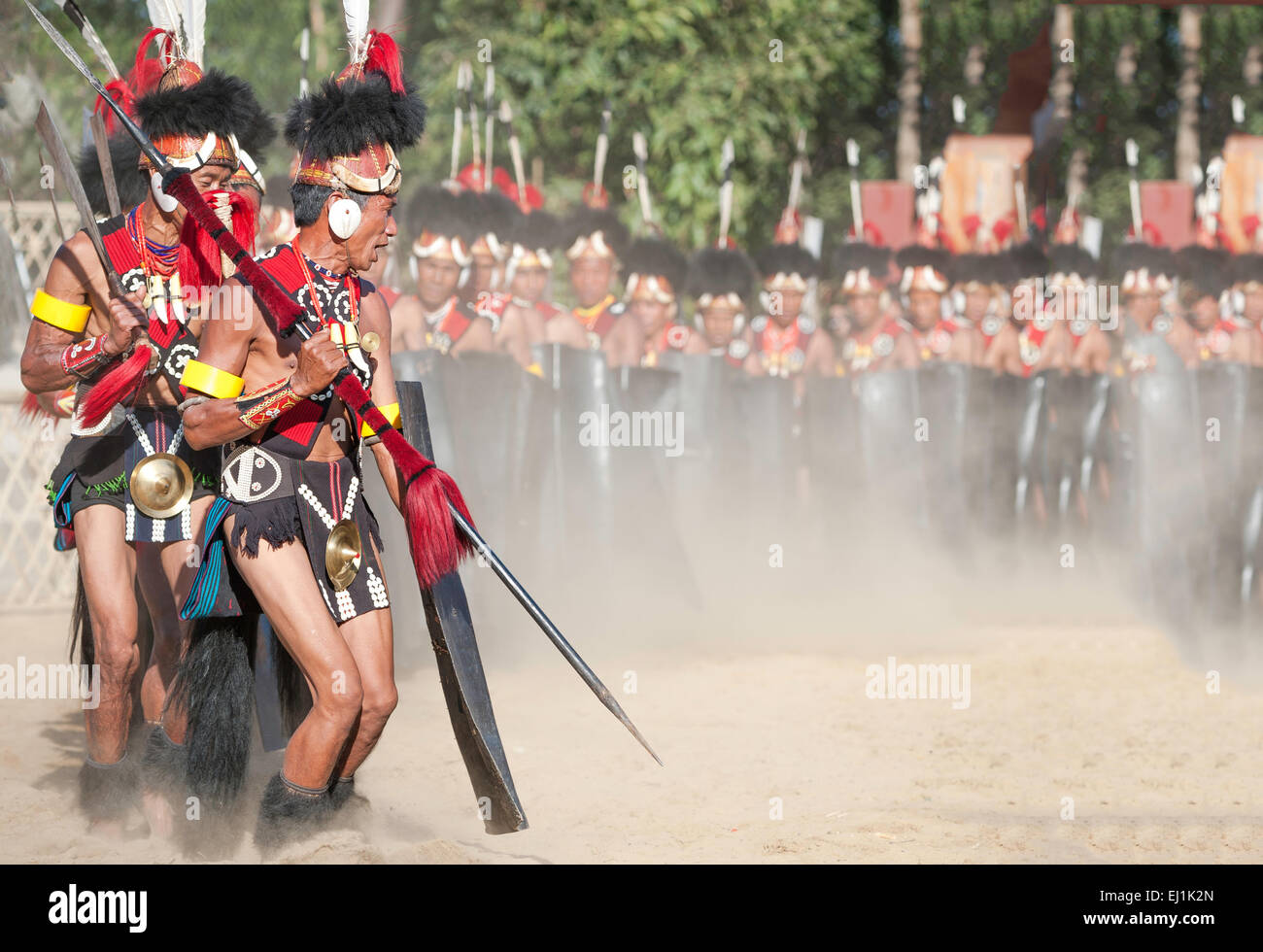 Naga Tribe War Dance, sign of victory Stock Photo - Alamy