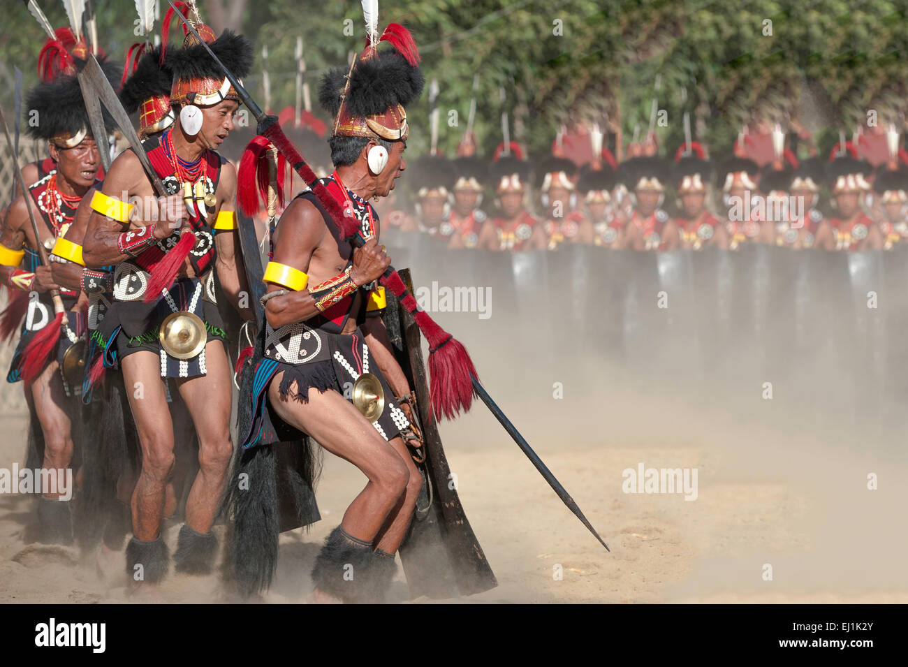 Naga Tribe War Dance, sign of victory Stock Photo - Alamy