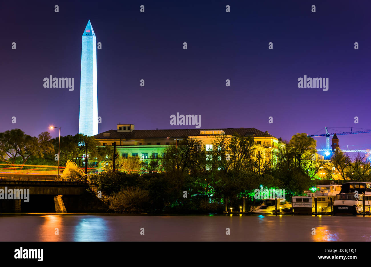 Washington dc skyline night hi-res stock photography and images - Alamy